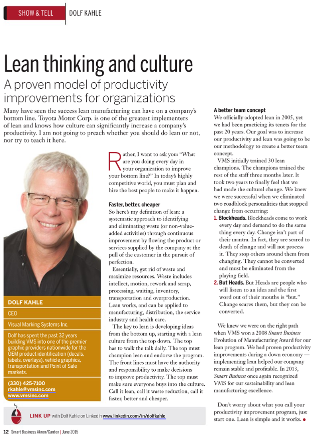 Creating a Lean Culture in the Workplace